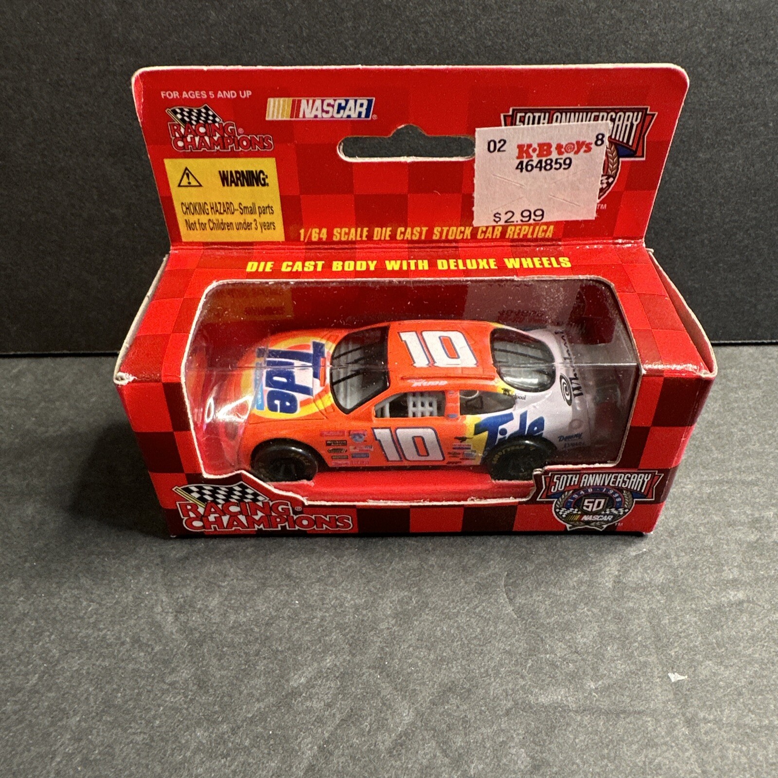 Racing Champions 50th Anniversary Tide NASCAR Stock 1:64 #10 Ricky Rudd ...