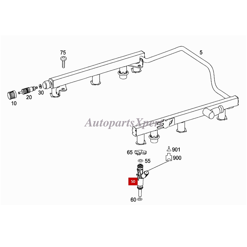 For Mercedes E550 G500 G550 ML350 ML450 A2720780249 OEM 8 pcs Fuel ...