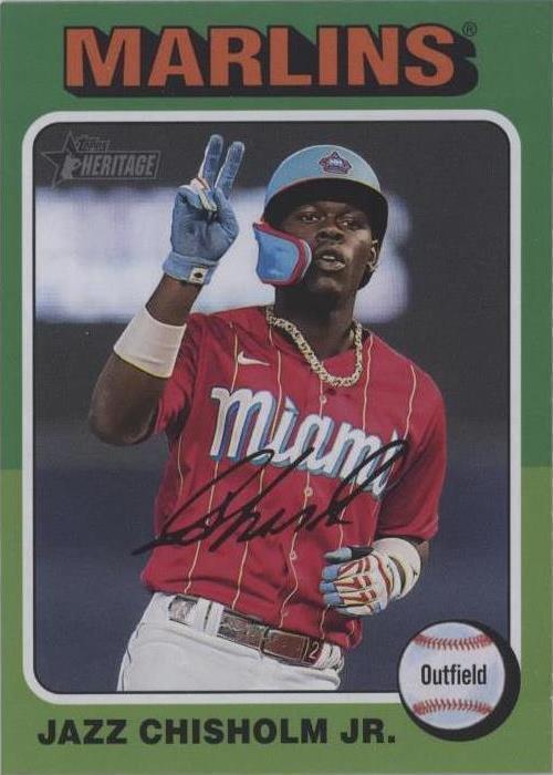 2024 Topps Heritage - Color Swap Variation Jazz Chisholm #409 for sale ...