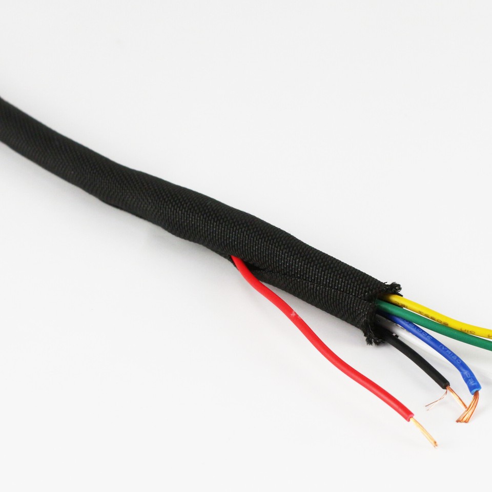 Wire Loom Braided Split Sleeving Insulation Auto Wire Protector tubing ...