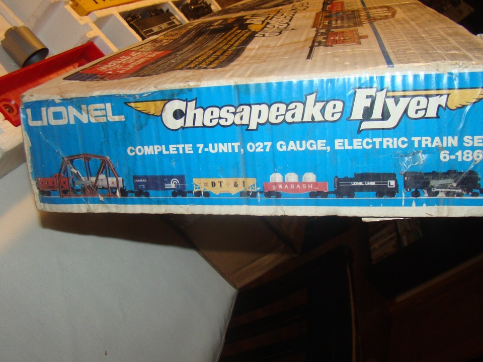 Vintage 1978 Lionel 6-1865 Chesapeake Flyer 7-Unit Train Set O-27 Gauge ...