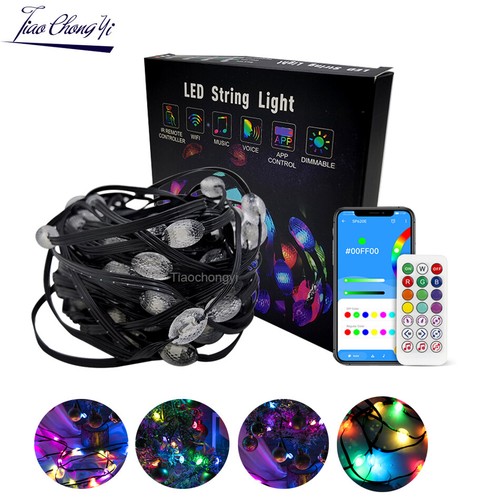 10M USB LED string light Music APP WS2812 Garland Fairy Light For ...