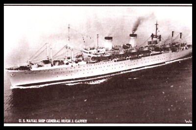 Postcard USS General Hugh Gaffey T-AP-121 | eBay