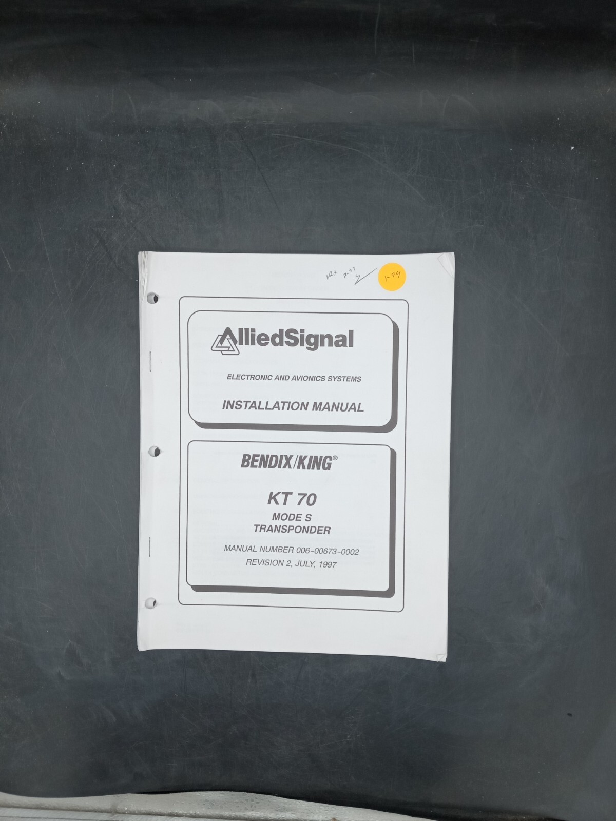 Bendix King Mode S Transponder Installation Manual | eBay