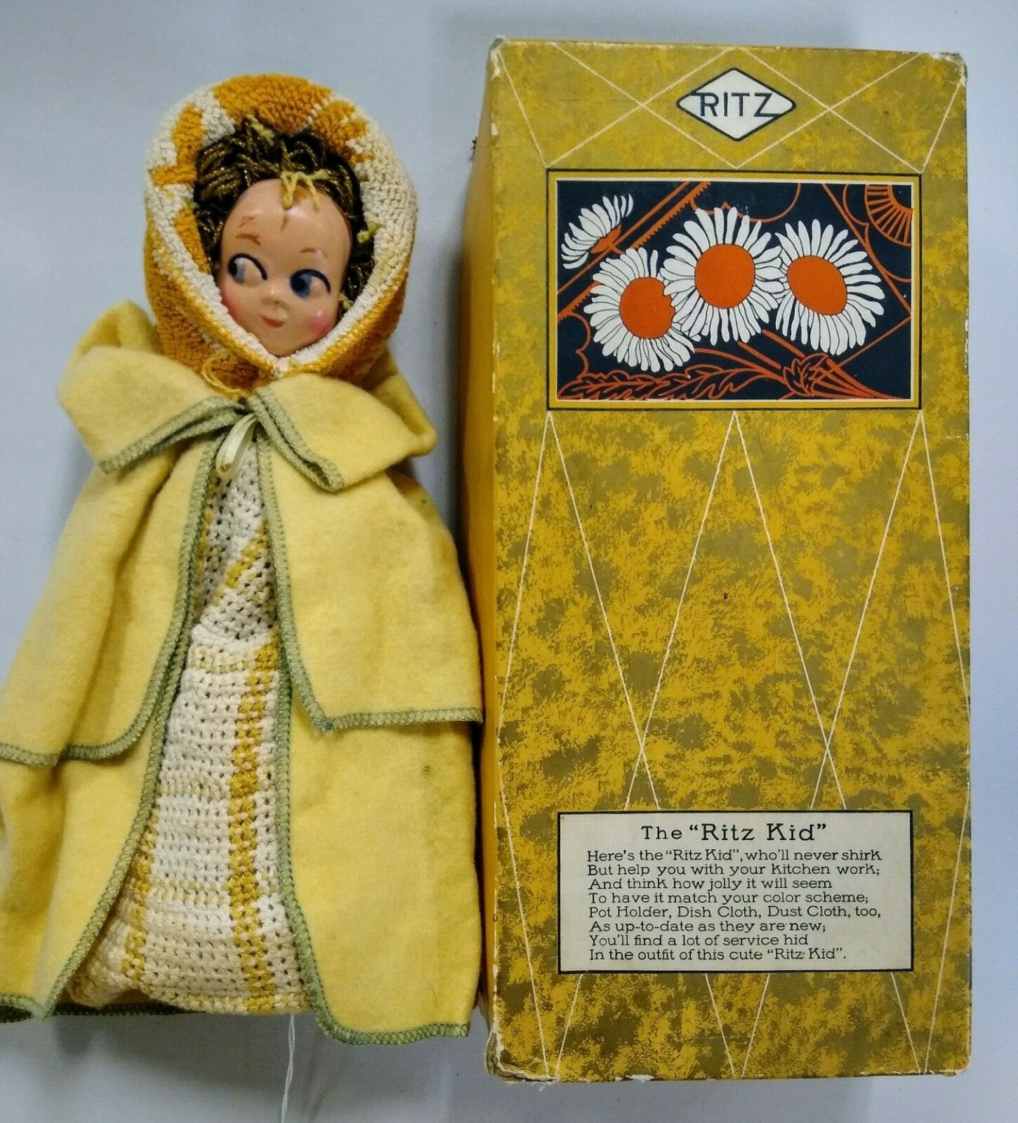 The "Ritz Kid" Kitchen Doll ~ Pot Scrubber, Dish Cloth, Dust Cloth ...