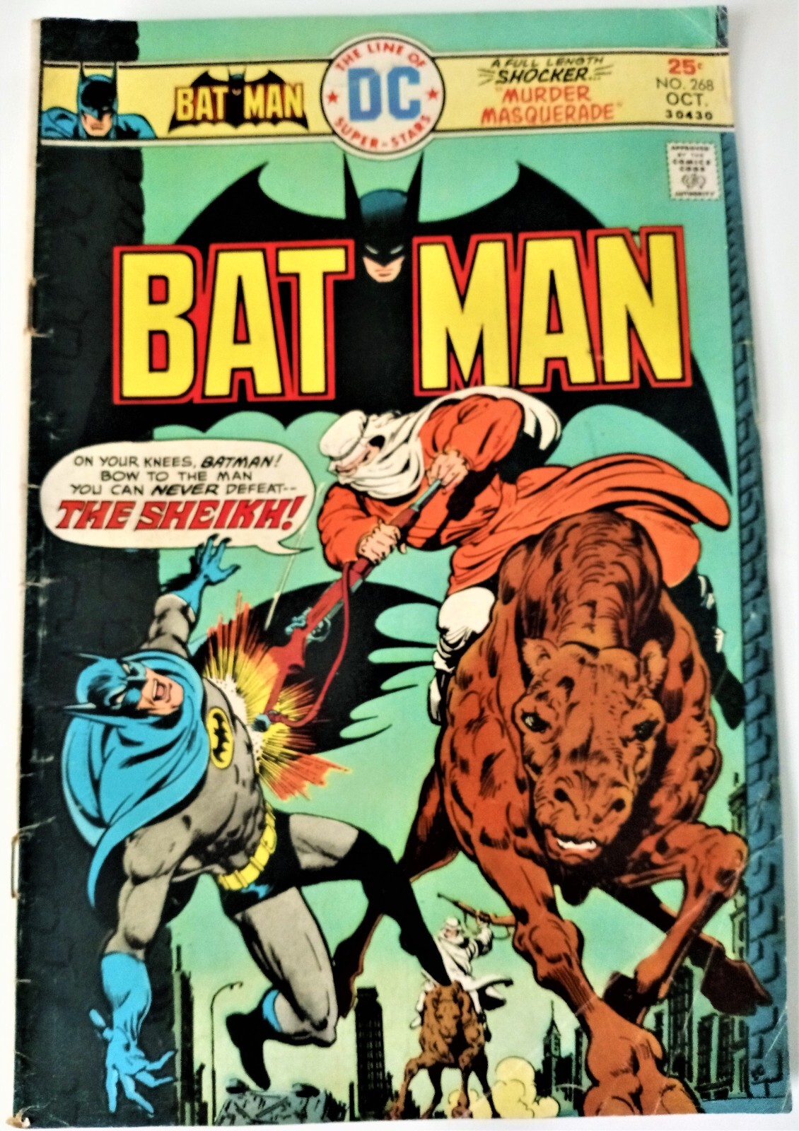 DC Comics Batman #268 Oct 1975, The Sheikh, "Murder Masquerade" | eBay