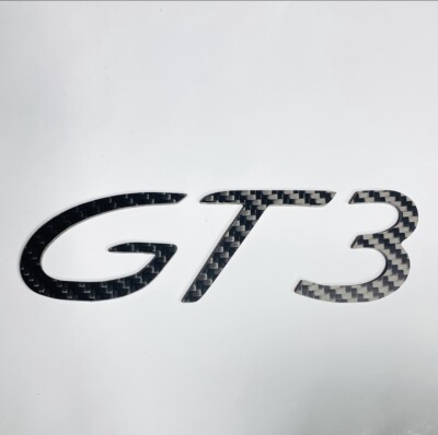 Custom GT3 Carbon Fiber Badge | eBay