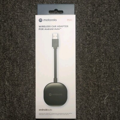 Motorola MA1 Wireless Android Auto Car Adapter Fast Media Transmitter ...