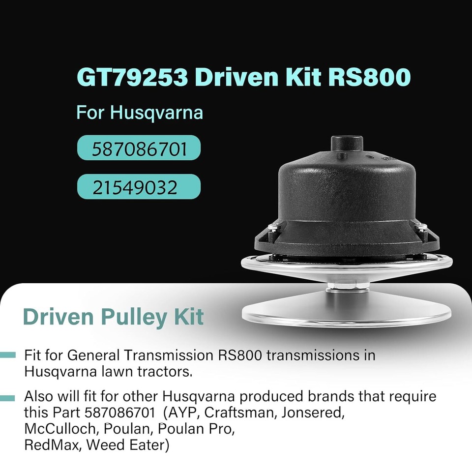 General Transmission RS800 transmissions for Husqvarna lawn tractors ...
