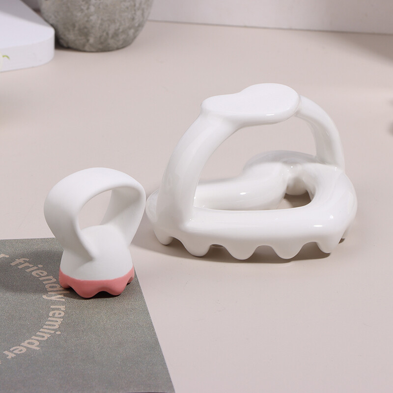 1Pcs Ceramic Massage Scraper Eliminate Edema Facial Massager Beauty ...