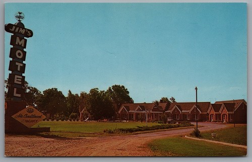 Heth AR Jim's Motel US Hwy 70 Roadside Blackfish Lake c1960 Postcard | eBay