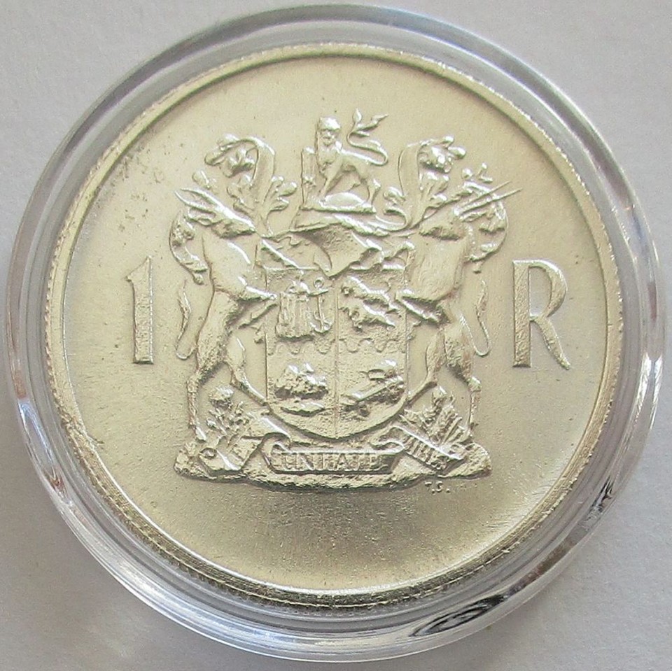 South Africa 1 Rand 1969 Theophilus Ebenhaezer Dönges Afrikaans Silver ...