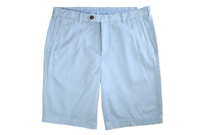 Brooks Brothers Men's Wintersky Blue Flat Front Chino Shorts 40W 8486-9 ...