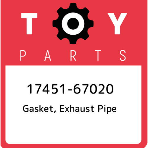 17451-67020 Toyota Gasket, exhaust pipe 1745167020, New Genuine OEM ...
