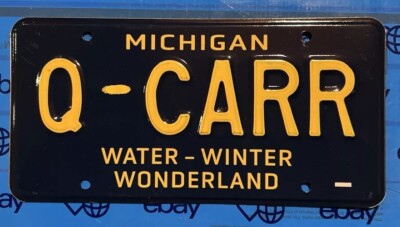LICENSE PLATES Vanity Q Car Q-CARR | eBay