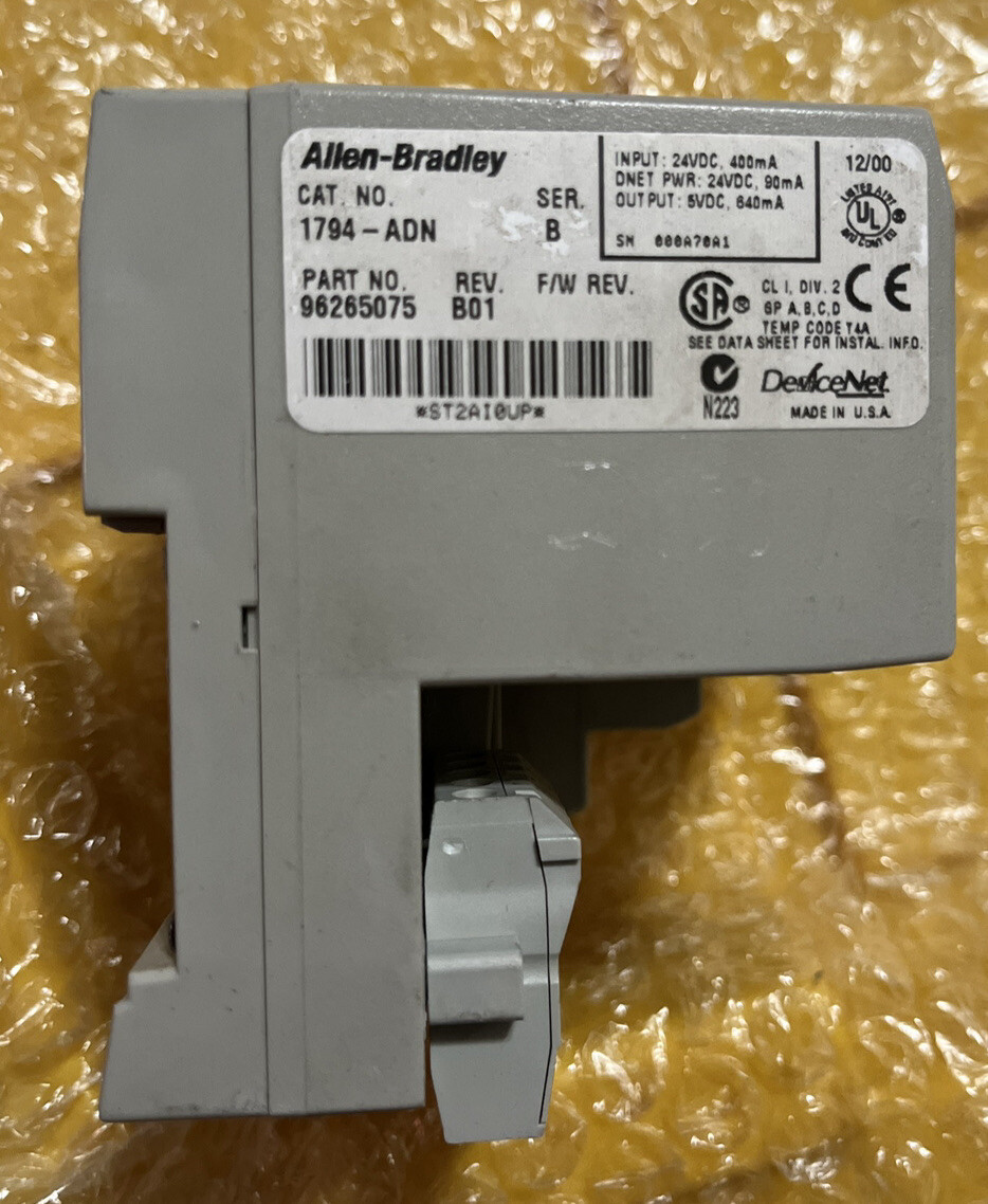 ALLEN BRADLEY 1794-ADN SERIES B DEVICENET ADAPTER 1794ADN | eBay