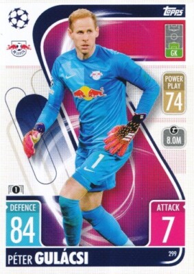 299 RB.LEIPZIG - GULACSI PETER - HUNGARY CARD TOPPS CHAMPIONS LEAGUE ...