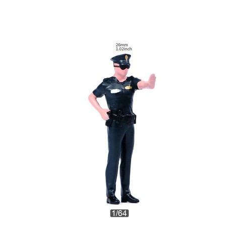 1/64 Miniature Figures Policeman Male Scene Props Model For Cars ...