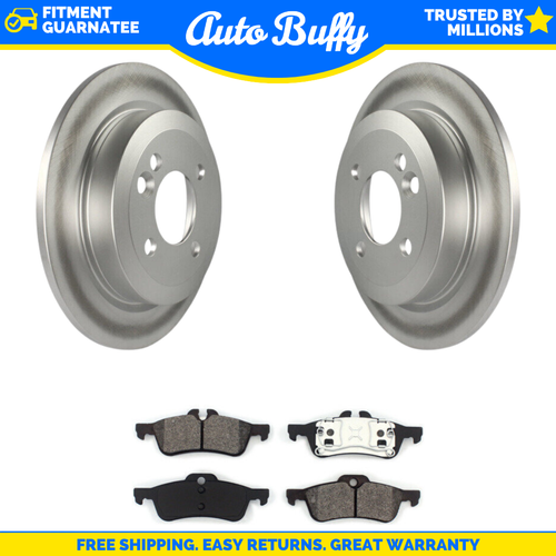 Coated Disc Brake Rotors And Semi-Metallic Pads Rear Kit For Mini ...
