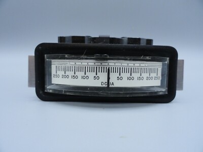 INTERNATIONAL INSTRUMENTS EDGEWISE 250-0-250 DC UA PANEL METER NEW ...