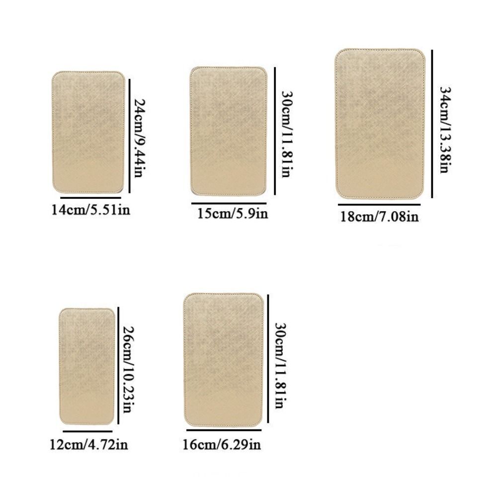 Solid Color Handbag Base Shaper PU Leather Bag Bottom Insert Bottom ...