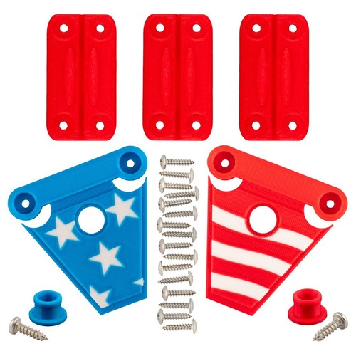 NeverBreak Parts - Igloo Cooler Kit (Stars & Stripes) - 3 hinges, 2 ...