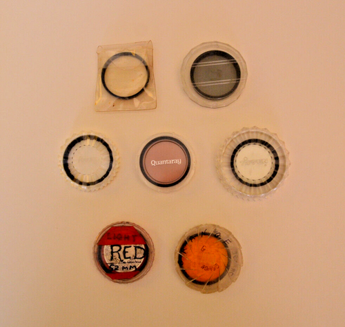Lot of 7 Vintage Camera Lens Filters in Cases | eBay