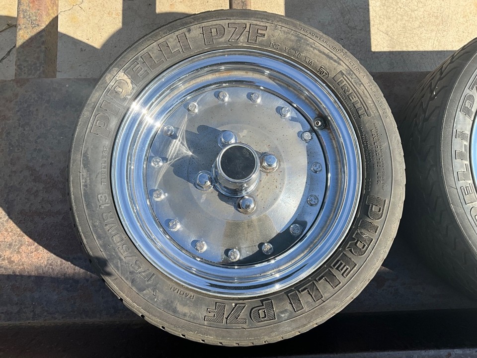 Vintage Cragar SST 13”x6.5” Unilug 4 Lug Mag Wheels w/Original Lug Nuts ...