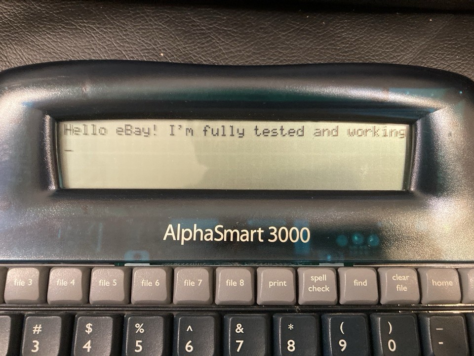 AlphaSmart 3000 word processor w/USB cable & batteries, fully tested ...