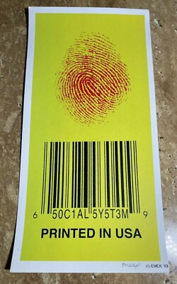 EMEK 2002 Social System Barcode Yellow Edition HB Handbill LE Signed ...