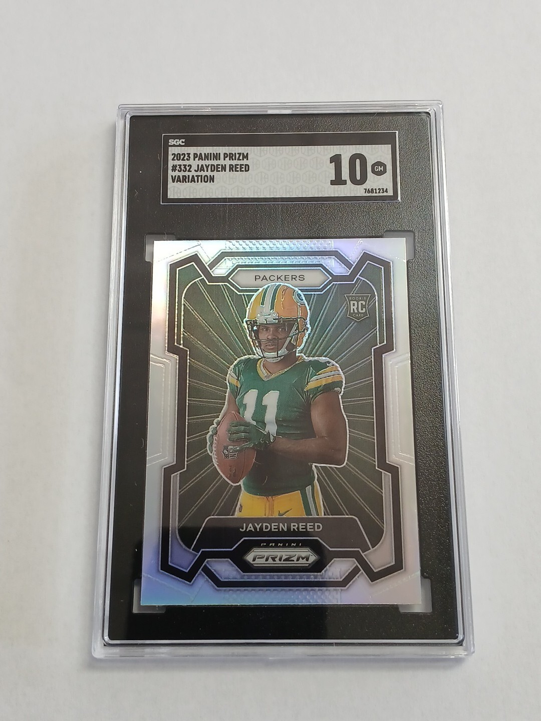 2023 Panini Prizm - Rookie Variation Silver Prizm #332 Jayden Reed (RC ...