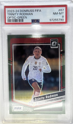 TRINITY RODMAN #/5 GREEN OPTIC 2023-24 Panini DONRUSS FIFA USA Women ...