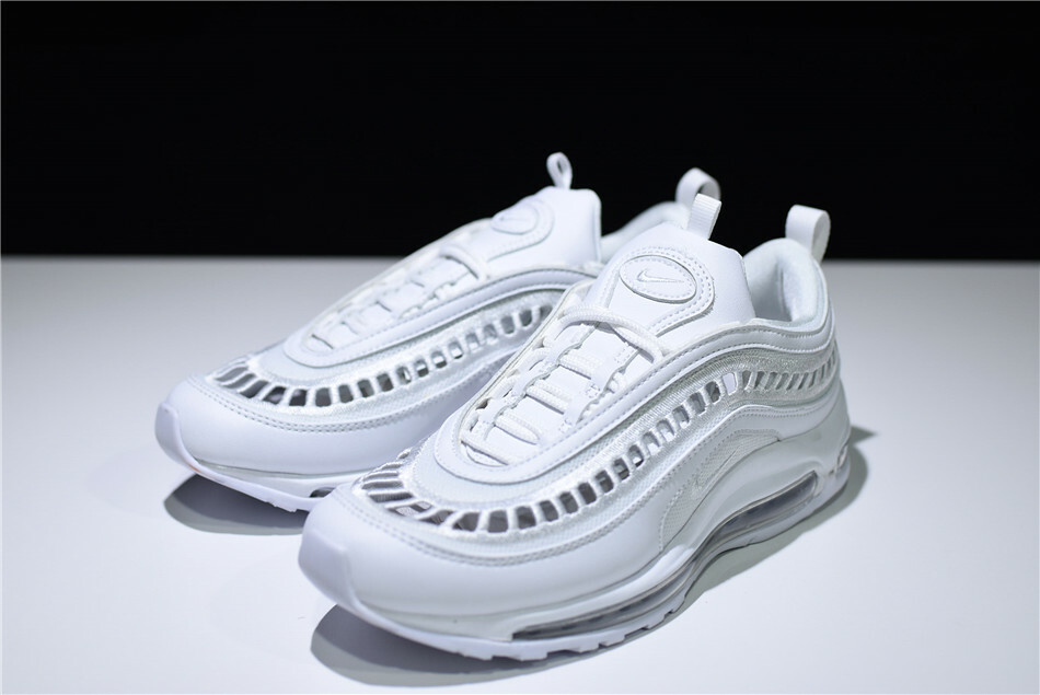 New Women Nike Air Max 97 Ultra '17 Vented Triple White 90 95 98 AO2326 ...
