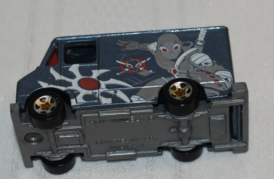 Hot Wheels Blue 1986 Van with Ninjas Tampo Made in Malaysia | eBay