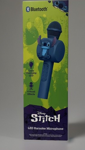 Disney Stitch Bluetooth LED Karaoke Microphone--Brand New | eBay