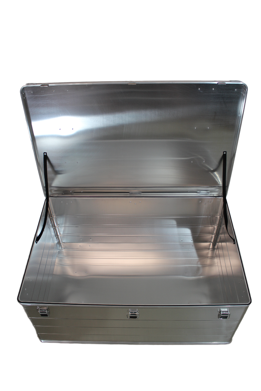 Alubox 1160x755x485 mm 425l m. Klappverschluss & Stapelecken NEU Kiste ...