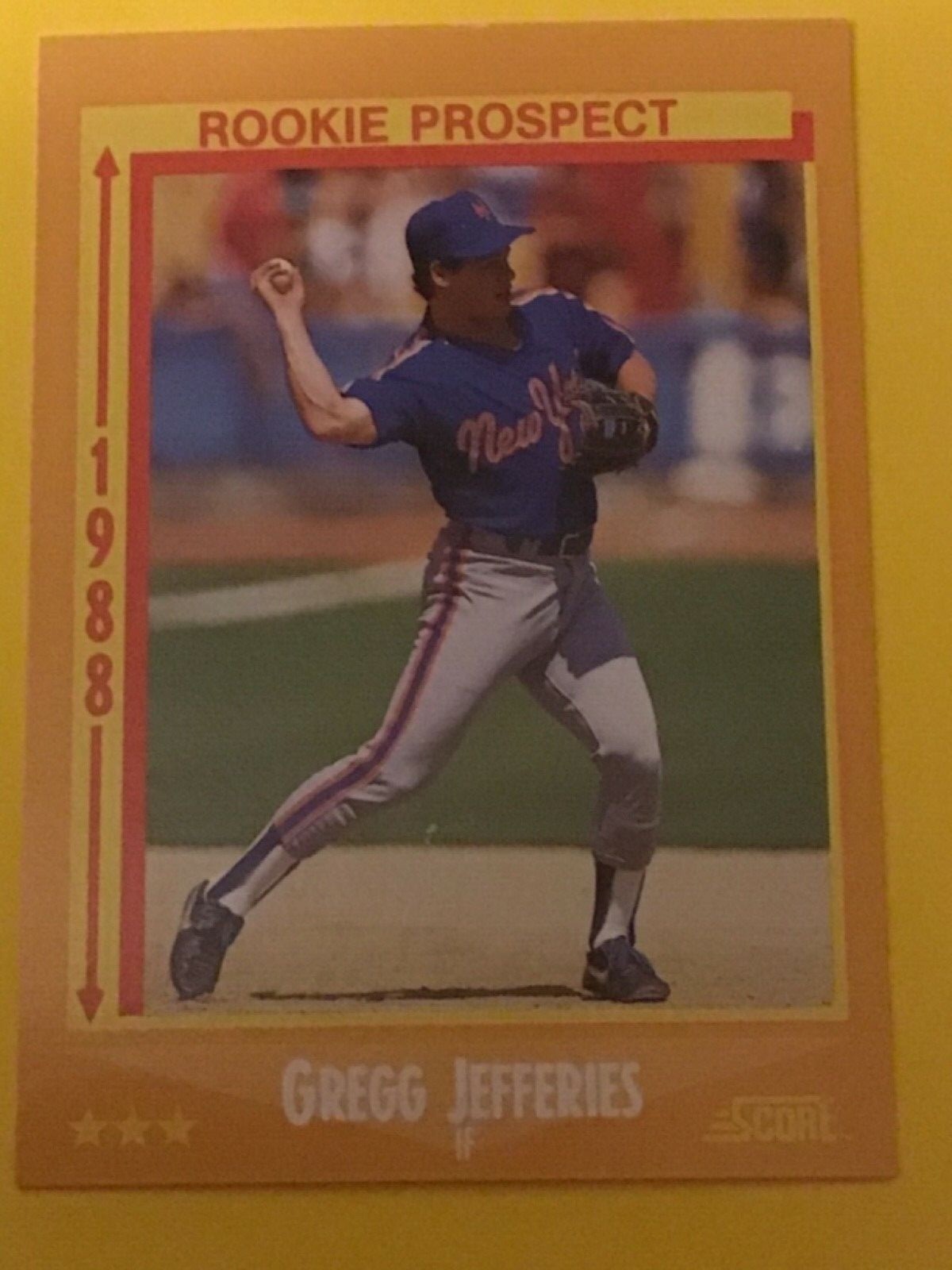 1988 SCORE #645 GREGG JEFFERIES ROOKIE CARD NEW YORK METS READ | eBay