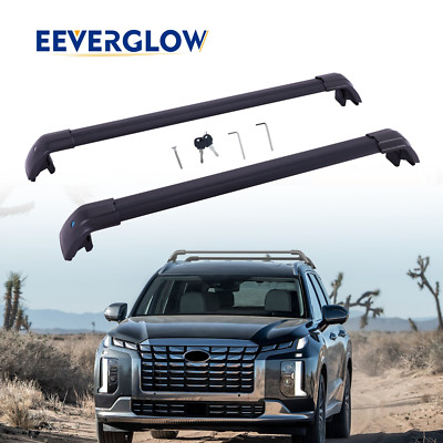 Cross Bars Fit for Hyundai Palisade 2019-2024 Baggage Roof Rail Rack ...