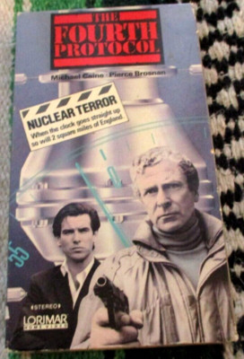 The Fourth Protocol! Pierce Brosnan ~ Michael Caine! Video VHS Tape Rated R~1987 12569032033| eBay