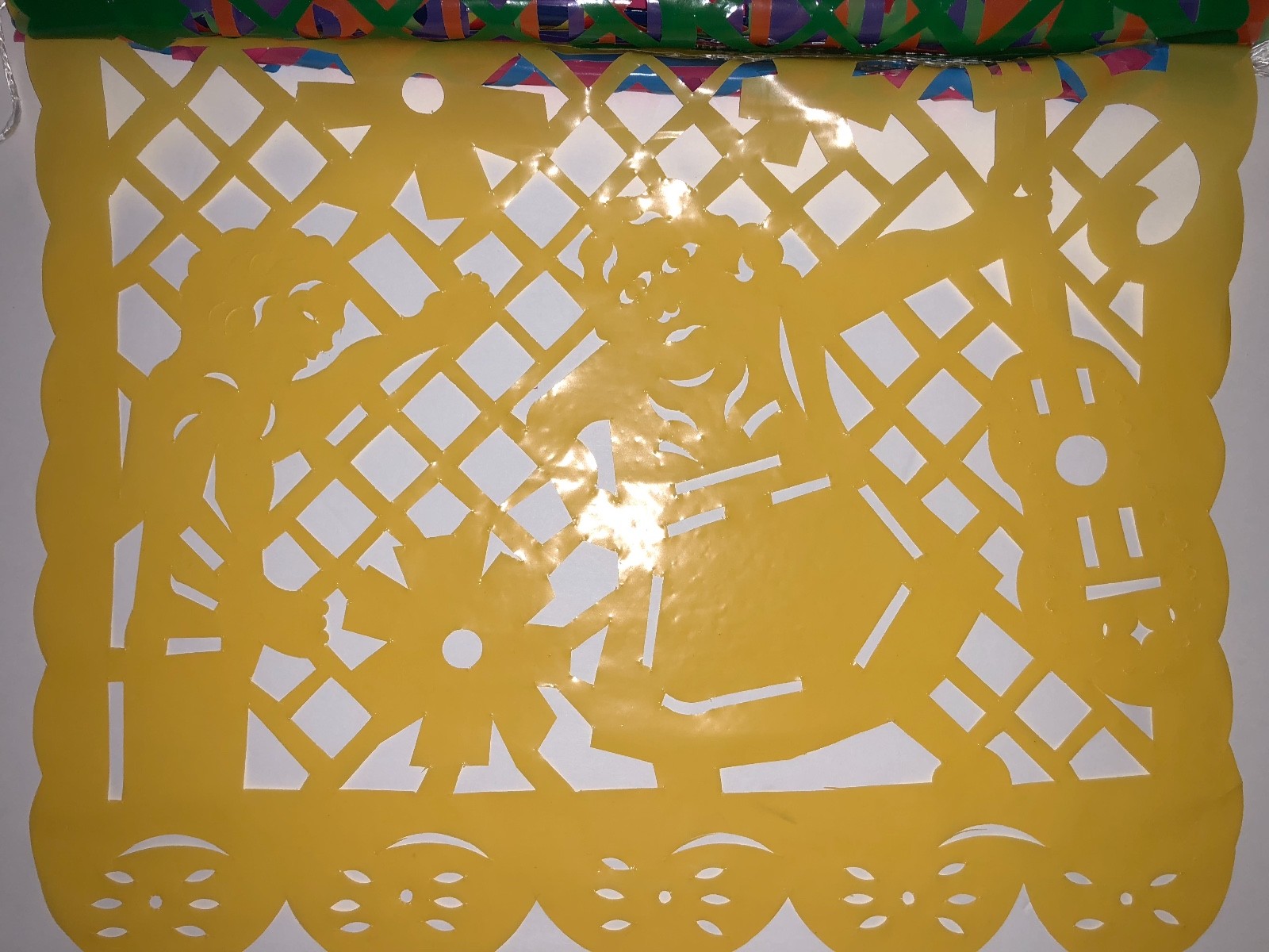 Coco Papel Picado Mexican 🇲🇽 Banner Garland 10 Panel 16 in X 13 in 10 ...