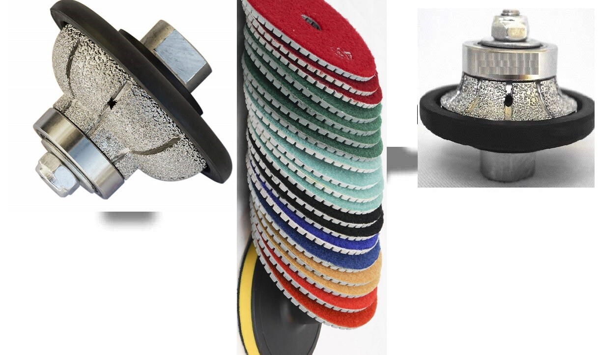 3/8" Demi Bullnose 3/4" Ogee Bullnose Router Bit 16 Granite concrete ...