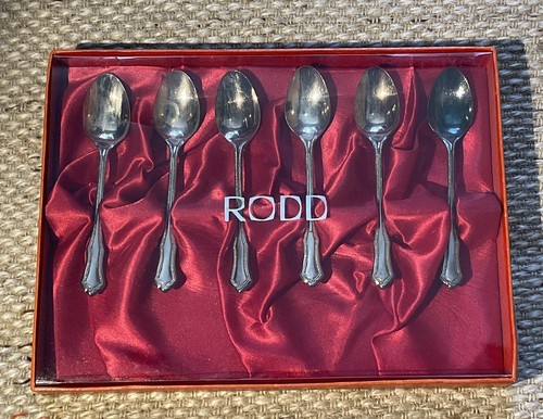 Vintage Rodd Lady Jayne 707 EPNS A1 Boxed Set Of 6 Silver Plated Spoons ...