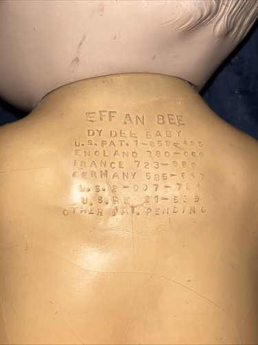 Effanbee 11" Dy-Dee Baby Doll Rubber Body Applied Ears | eBay