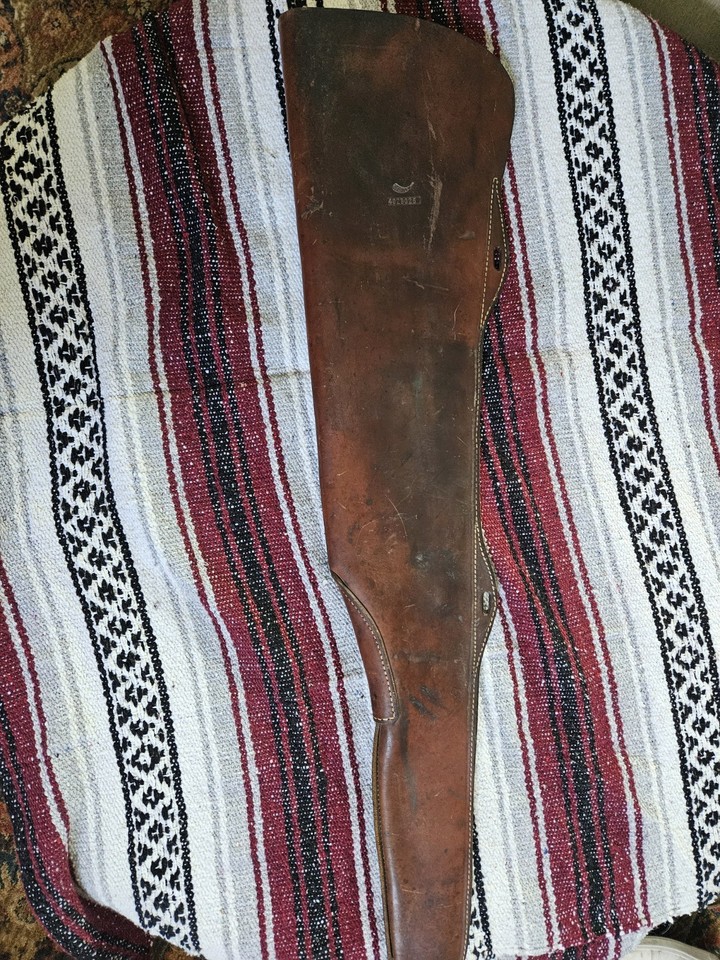 Hunter Co. 402B 26 Leather Rifle Scabbard Brown good shape 38 inch long ...