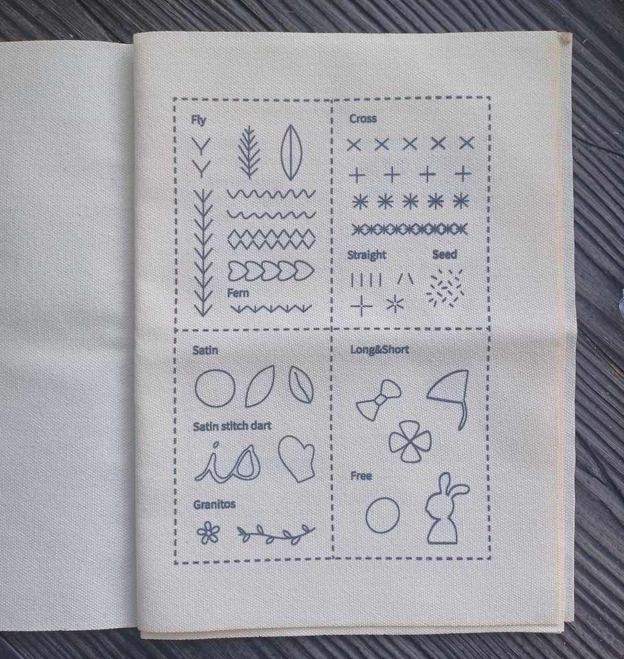 NEW Stitch Book Embroidery Sampler Book for Beginners & Embroidery ...