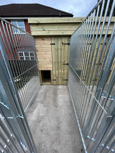 Dog Kennel/Cattery - Triple 10 x 7ft, no roof by Benchmark Kennels ...