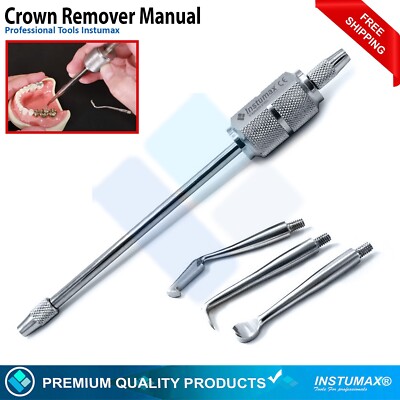 Crown Remover Manual With 3 Tips Bridge Remover Dental Surgical Lab ...