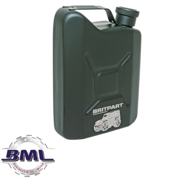 LAND ROVER JERRY CAN HIP FLASK STAINLESS STEEL PAINTED GREEN DA8109B ...