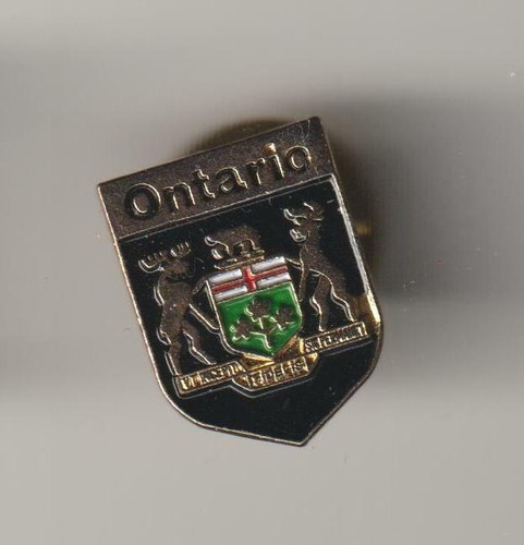 Small Ontario Provincial Emblem Metal Pin Pinback - 1.5cm Wide Very ...