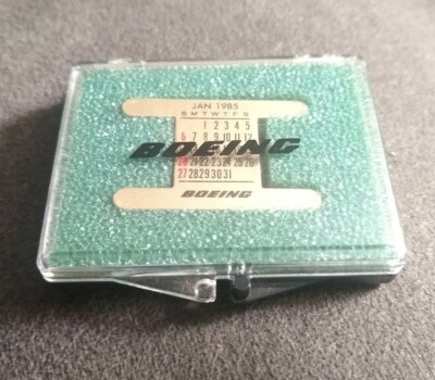 1985 Boeing Metal Calendar Inserts 12 Months Metal | eBay